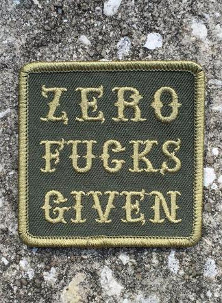 ZERO FUCKS GIVEN - PATCH – VNM